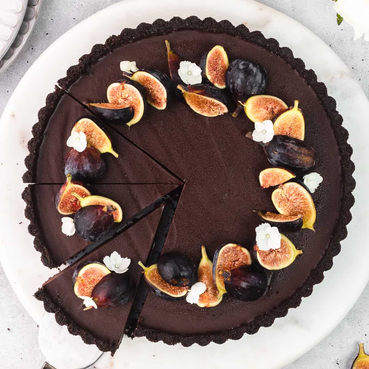 Earl Grey Chocolate Tart - Short Stack Kitchen