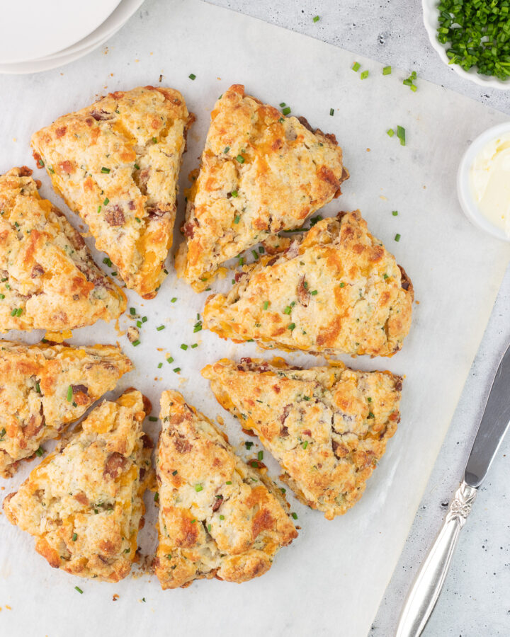 Bacon Cheddar Chive Scones | Short Stack Kitchen