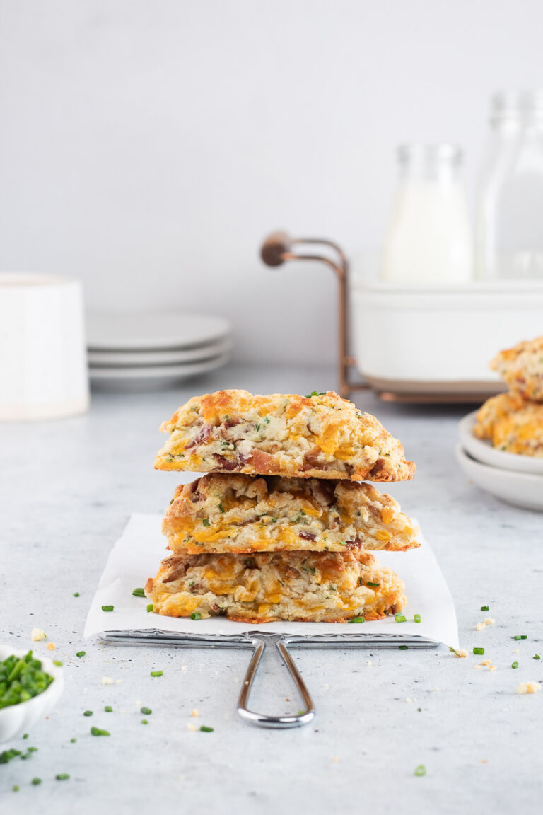 Bacon Cheddar Chive Scones | Short Stack Kitchen