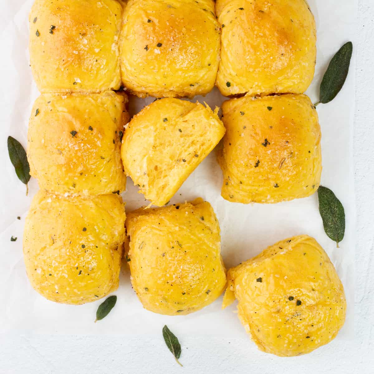 Sweet Potato Brown Butter Sage Rolls | Short Stack Kitchen