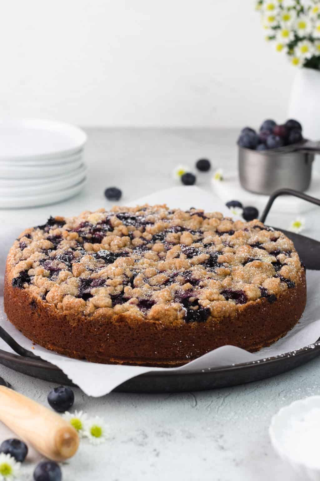 Easy Blueberry Buckle Cake | Short Stack Kitchen