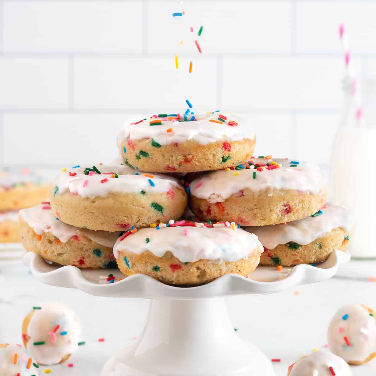 Baked Funfetti Donuts | Short Stack Kitchen