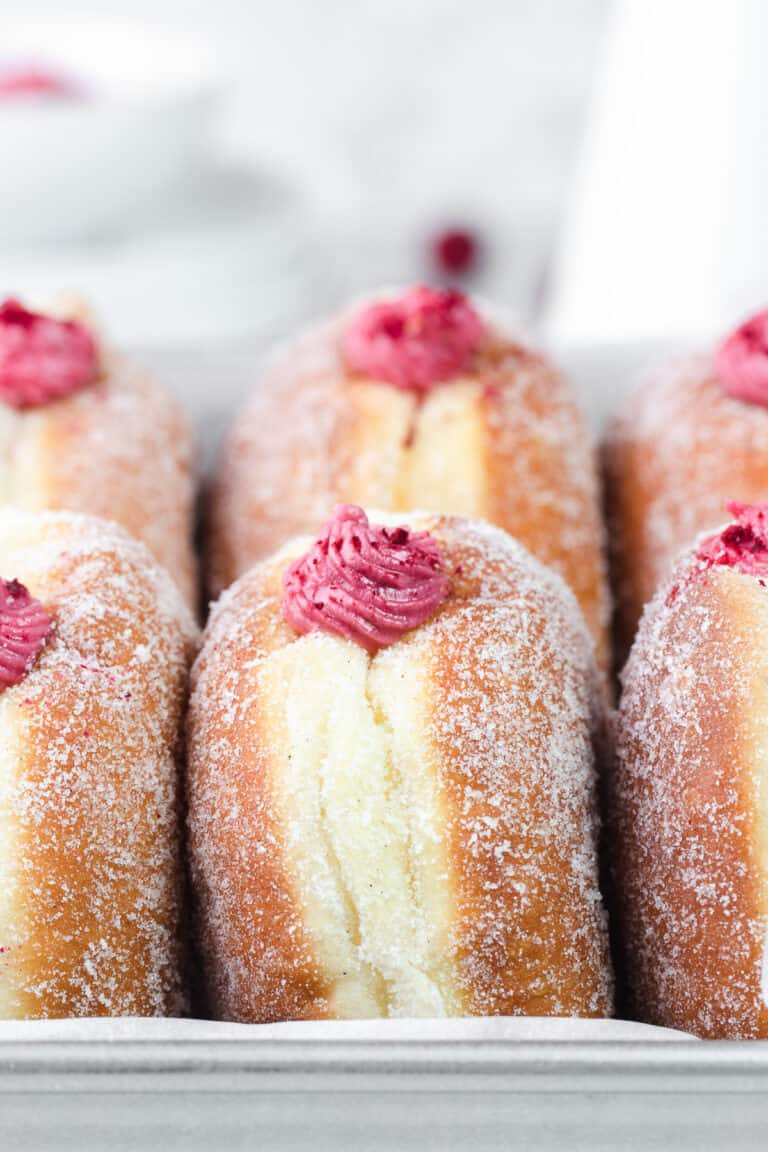 Raspberry Cheesecake Donuts | Short Stack Kitchen