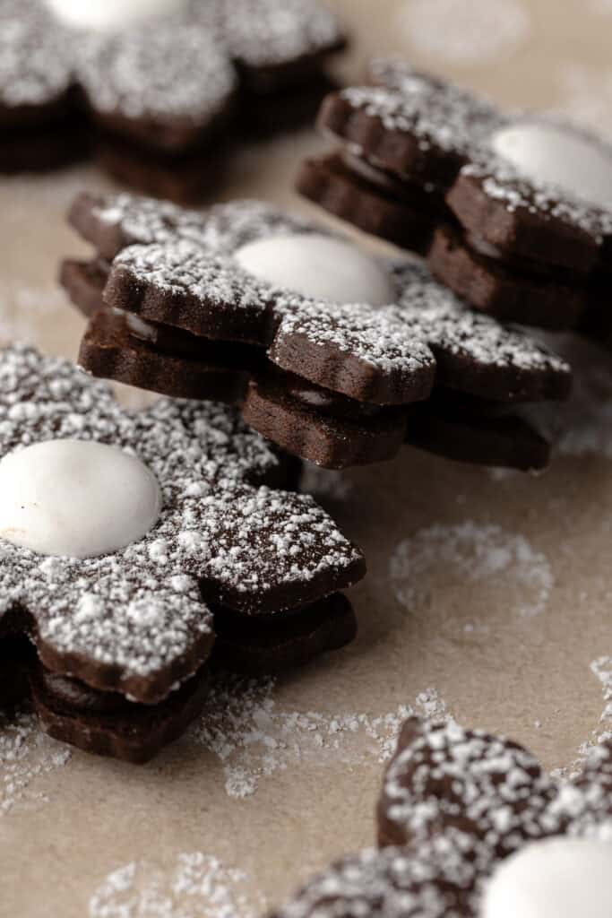 Hot Chocolate Linzer Cookies | Short Stack Kitchen