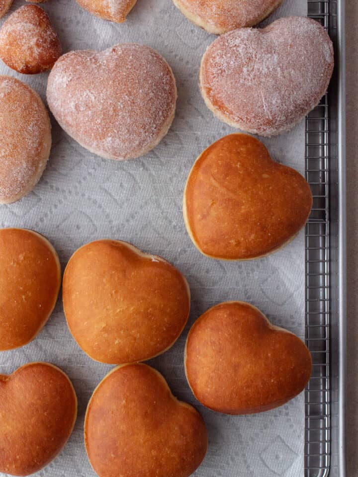 Heart Shaped Strawberry Cheesecake Donuts | Short Stack Kitchen