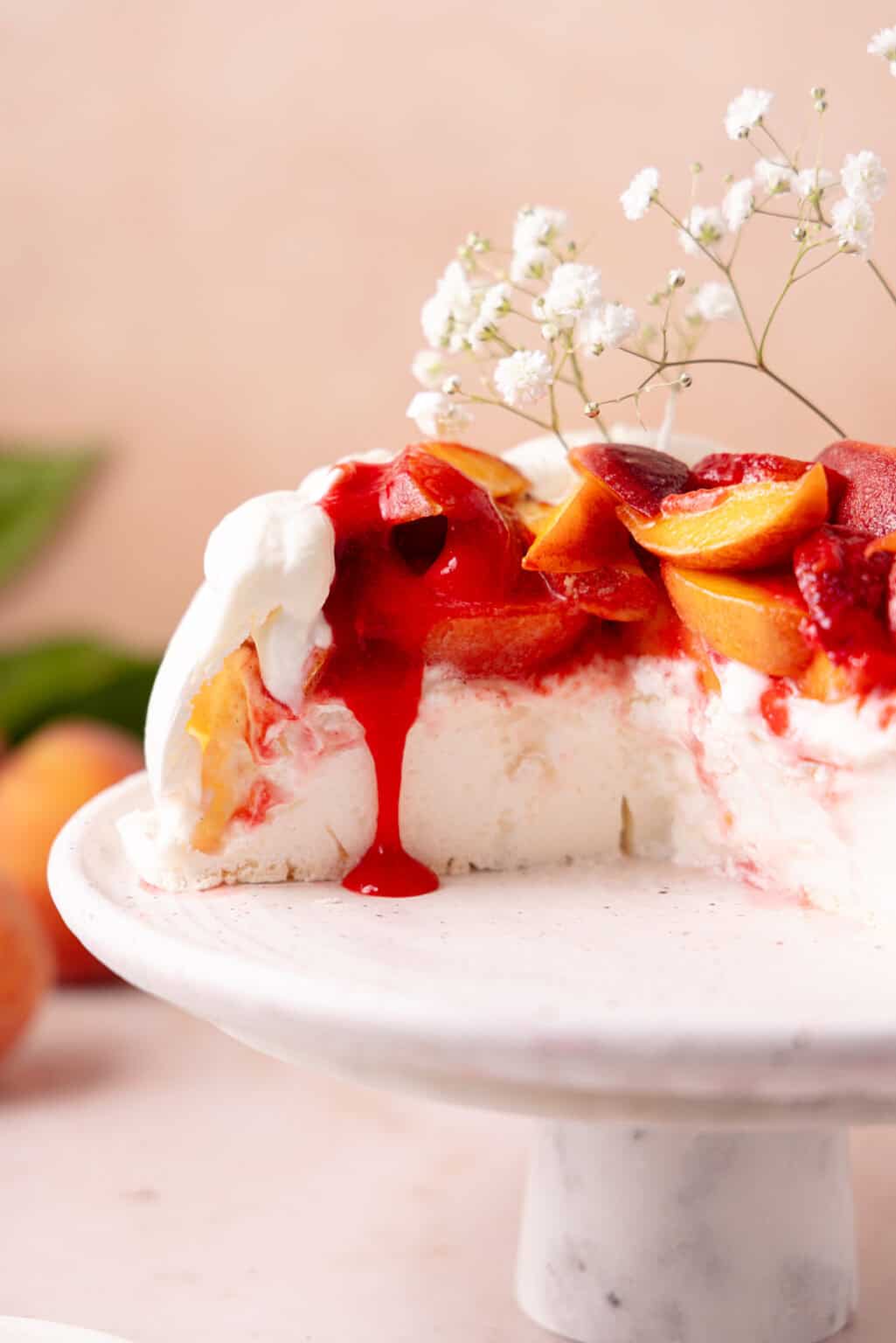 Peach Melba Pavlova | Short Stack Kitchen