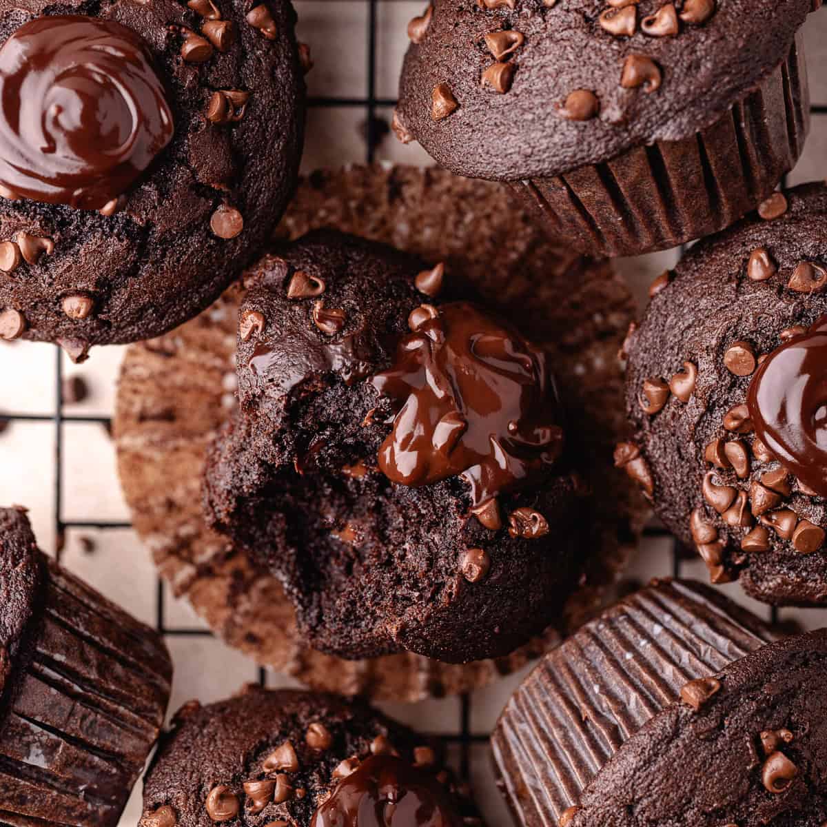 Triple chocolate muffins store