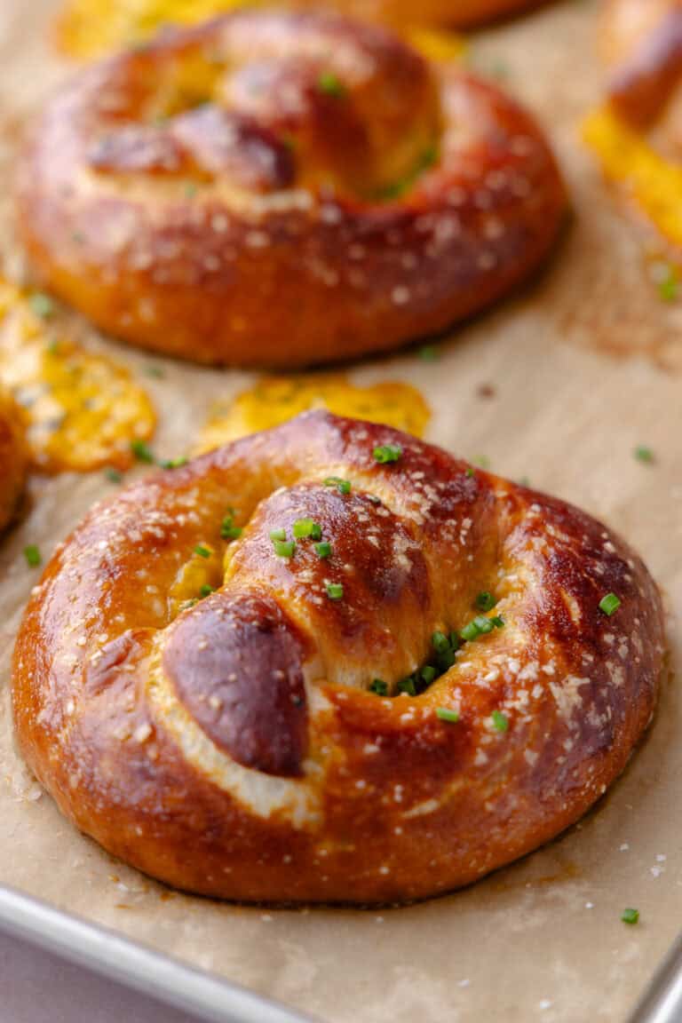 Small Batch Soft Pretzels with Cheddar and Chives | Short Stack Kitchen