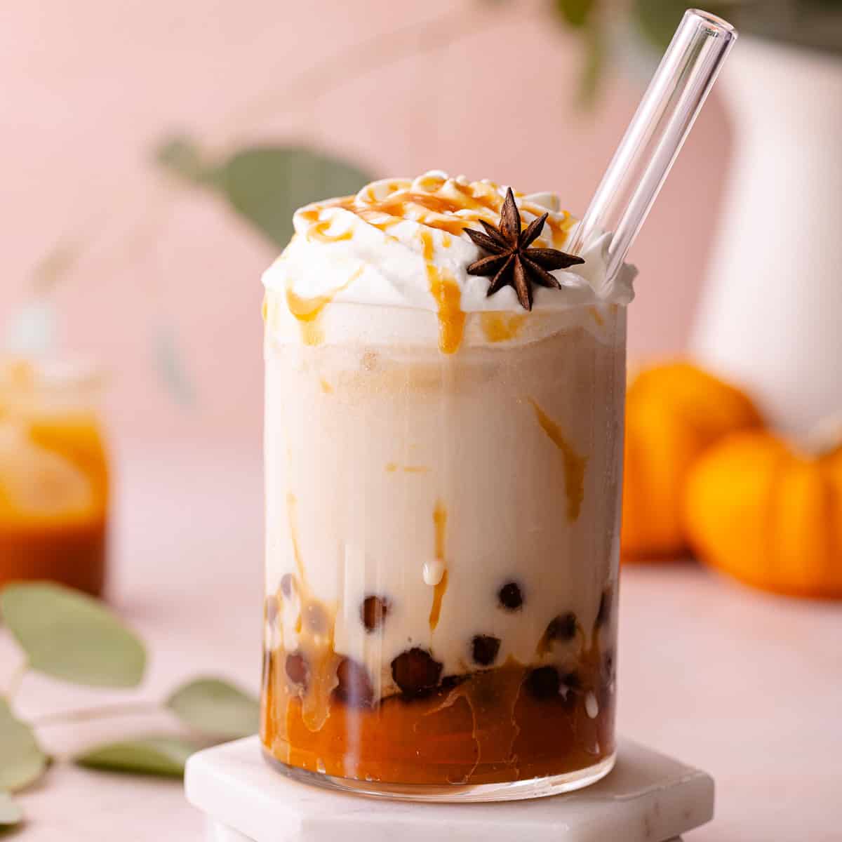 Pumpkin Spice Bubble Tea | Short Stack Kitchen