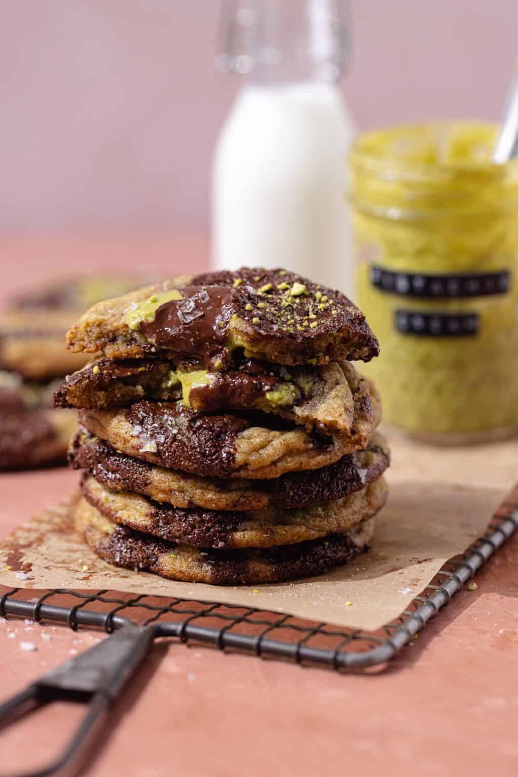 Pistachio Cream Stuffed Cookies | Short Stack Kitchen