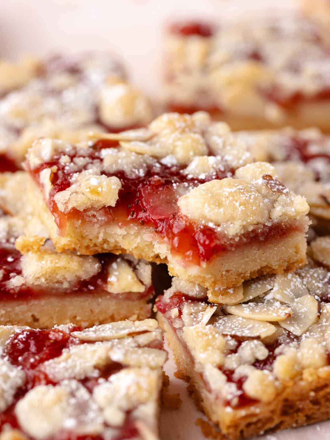 Strawberry Crumble Bars | Short Stack Kitchen