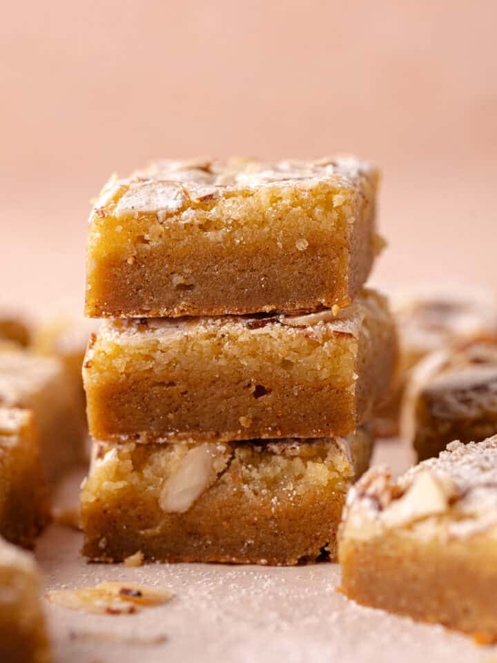 Brown Butter Almond Blondies | Short Stack Kitchen